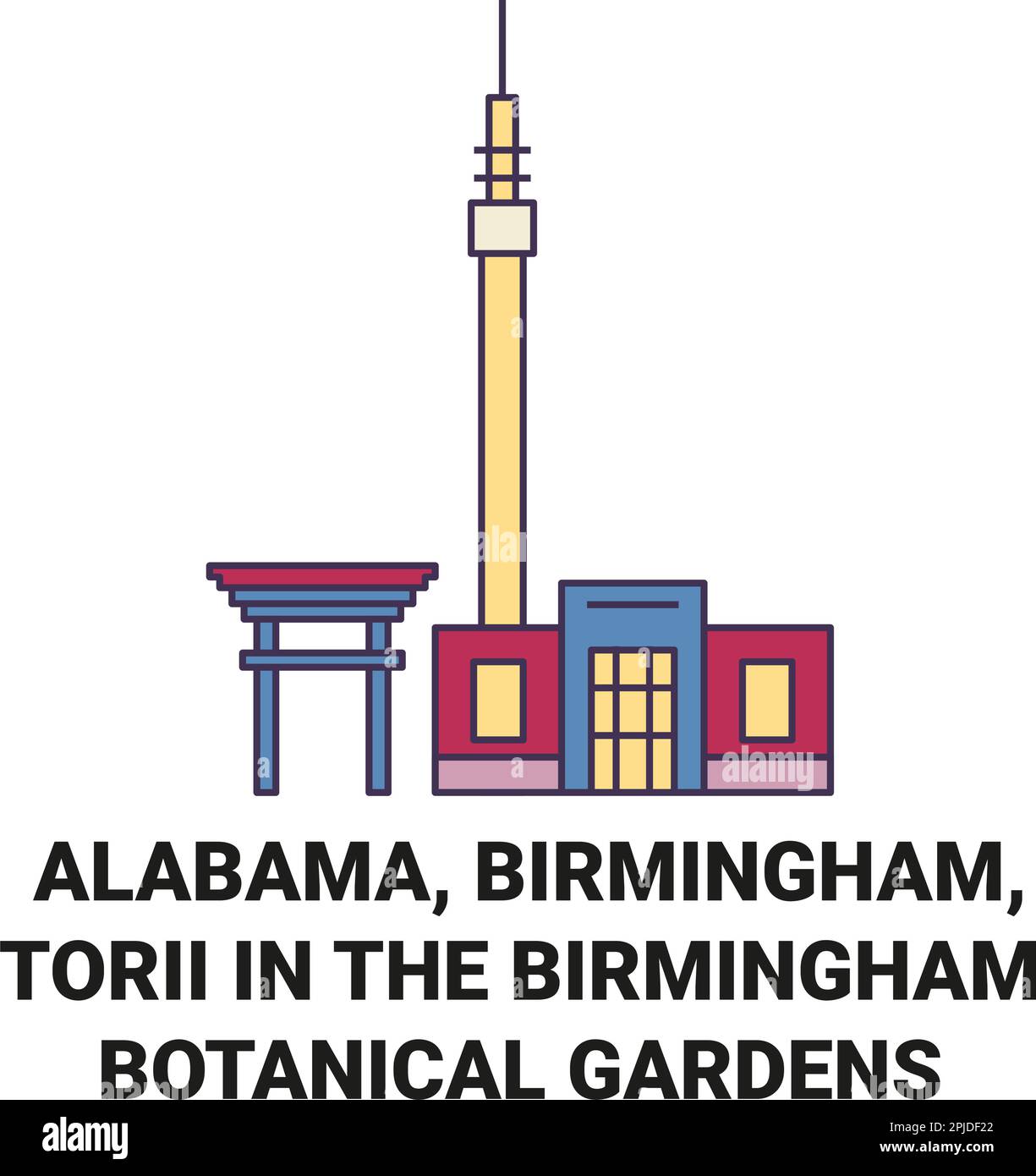 United States, Alabama, Birmingham, Torii In The Birmingham Botanical ... United States, Alabama, Birmingham, Torii In The Birmingham Botanical ...