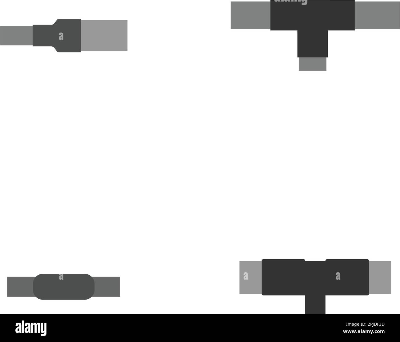 Metal flange threaded Stock Vector Images - Alamy