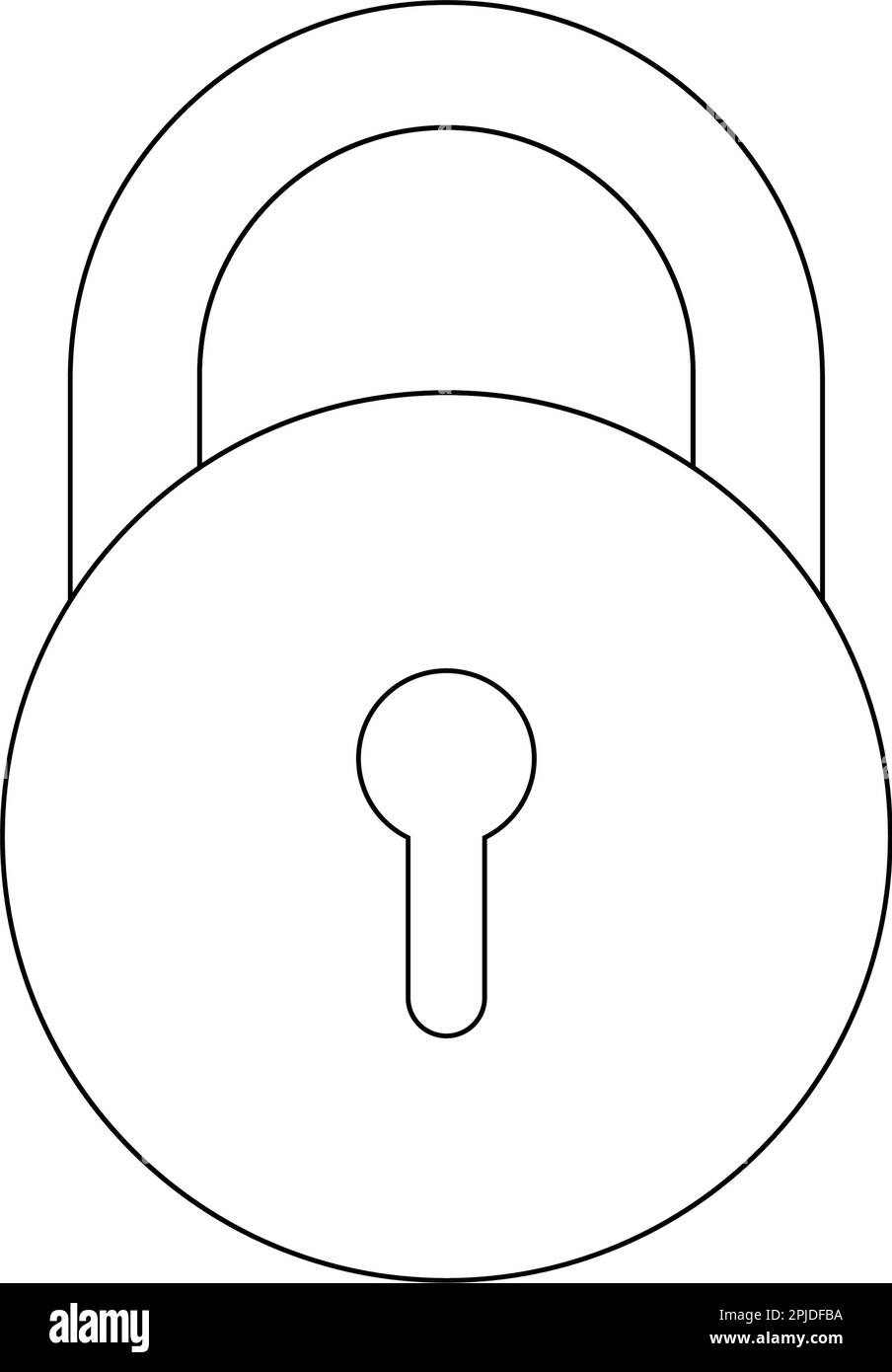 Padlock icon Stock Vector Images - Alamy