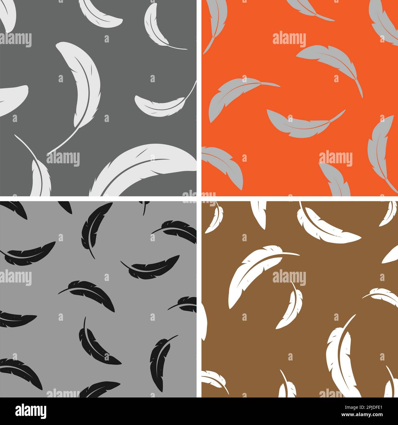 Scattered feathers Cut Out Stock Images & Pictures - Alamy