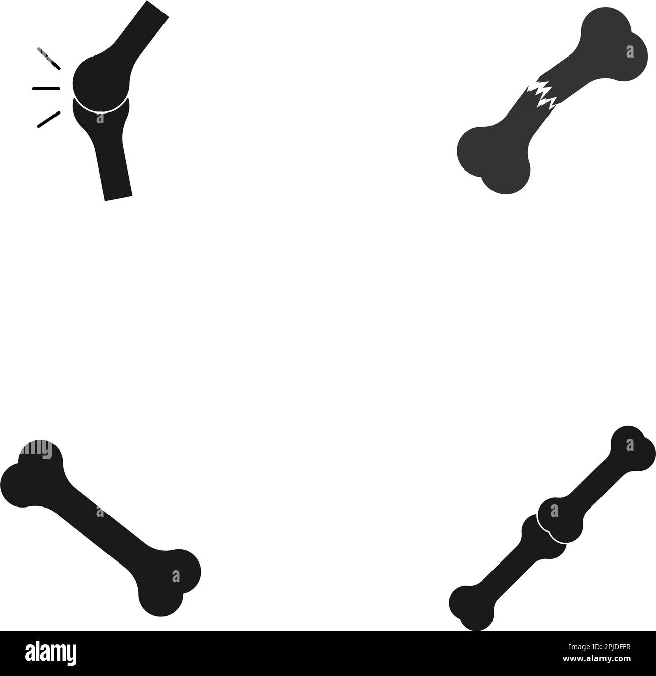 simple bone icon vector template Stock Vector Image & Art - Alamy