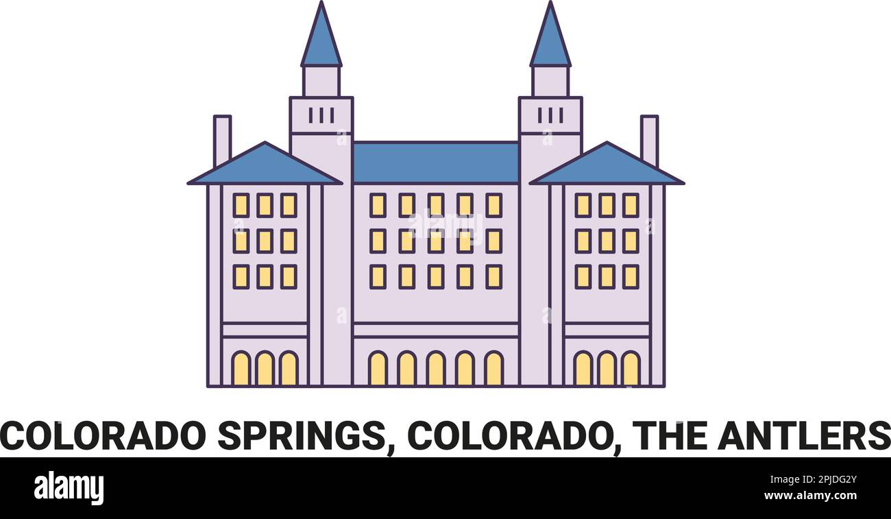 United States, Colorado Springs, Colorado, The Antlers, travel landmark ...
