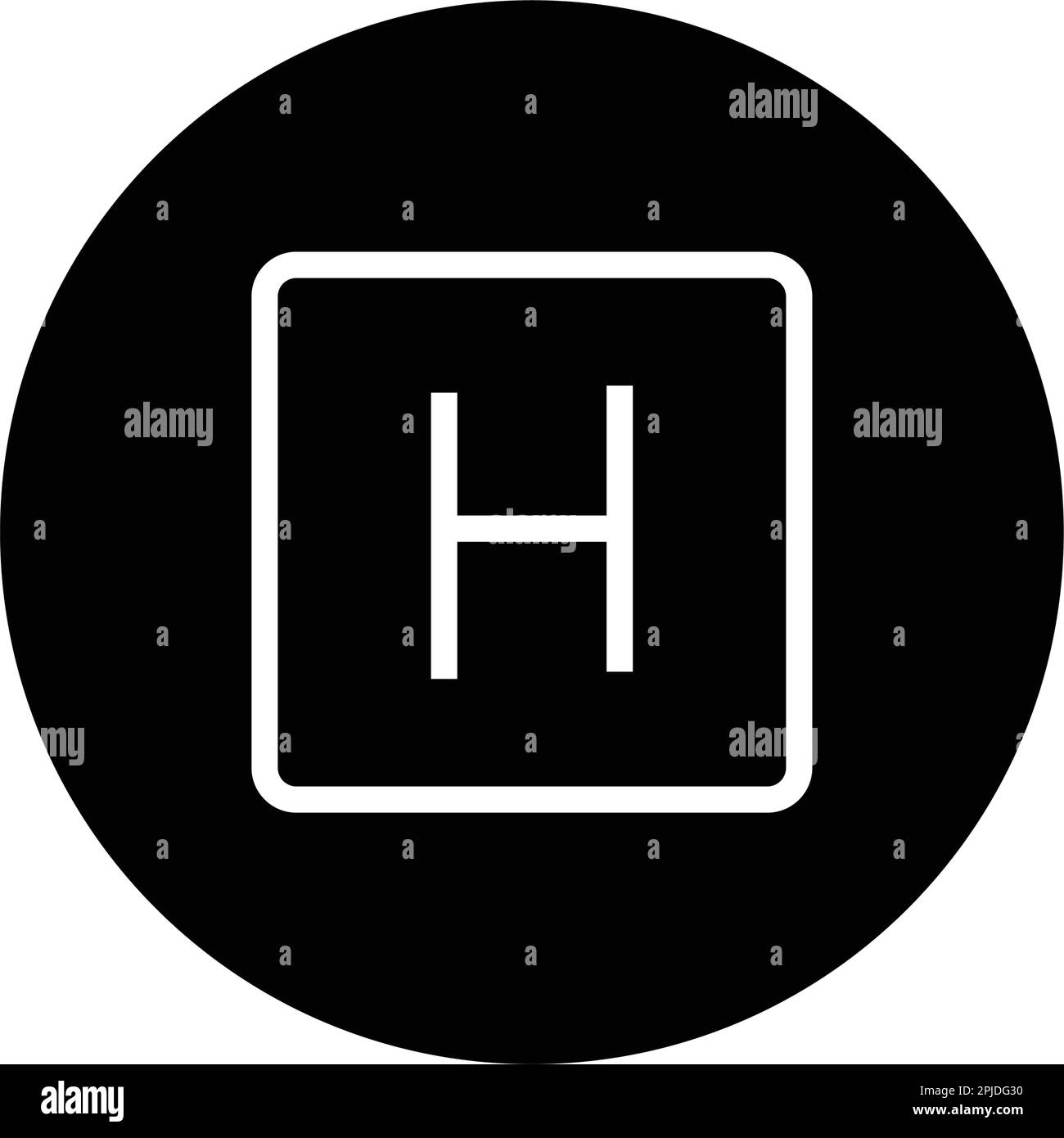 simple hydrogen logo illustration design Stock Vector Image & Art - Alamy