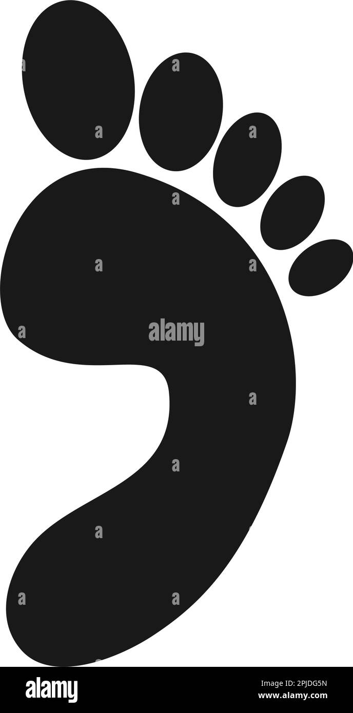 human footprint logo vektor illustration Stock Vector Image & Art - Alamy