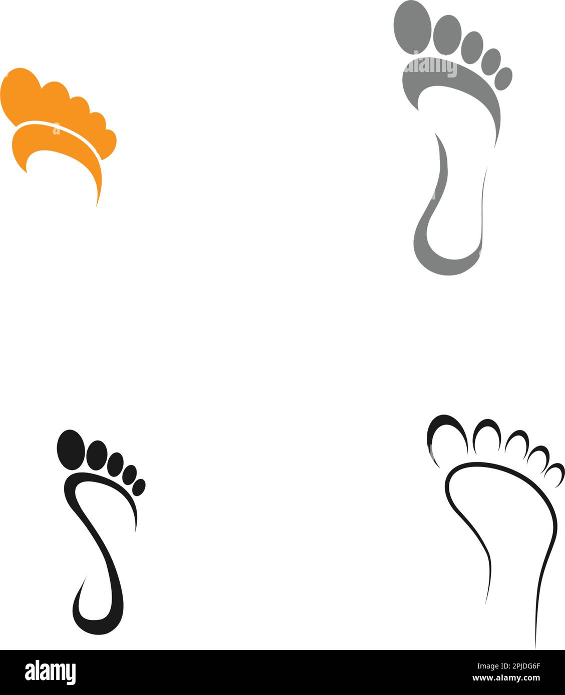 human footprint logo vektor illustration Stock Vector Image & Art - Alamy