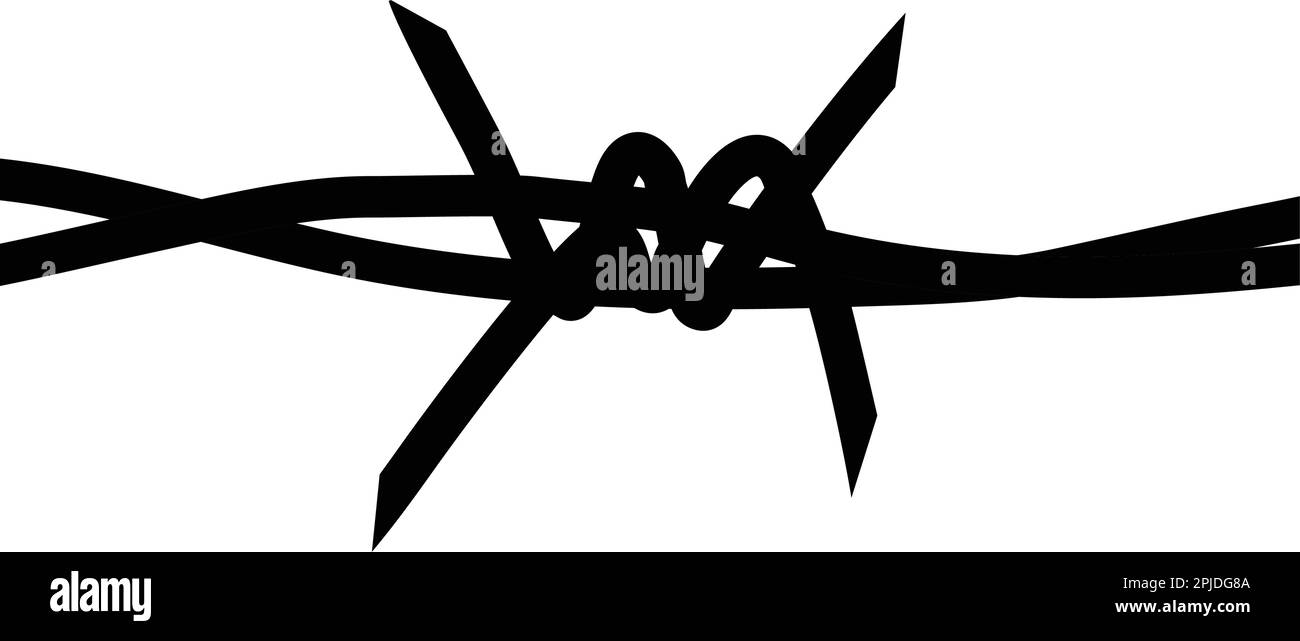 barbed wire icon illustration design Stock Vector Image & Art - Alamy