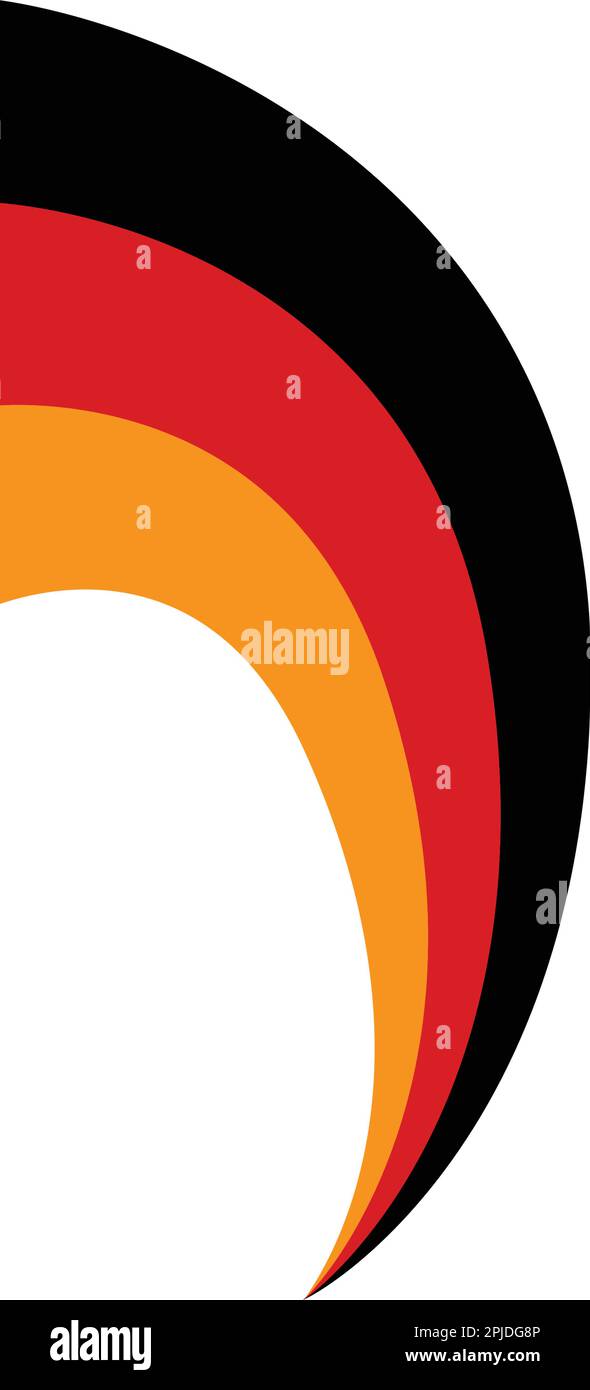 german flag logo illustration design Stock Vector Image & Art - Alamy