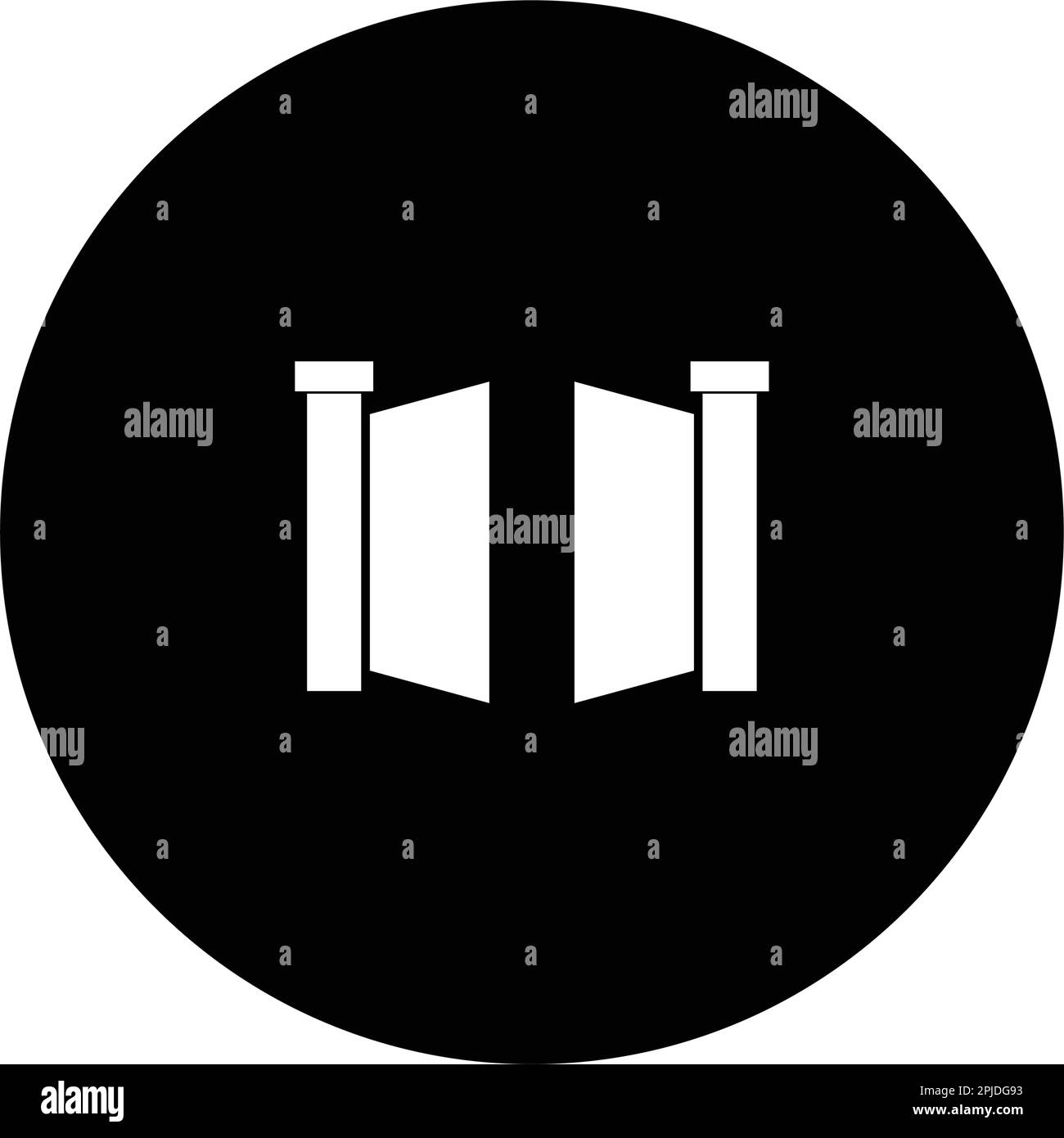 simple gate icon illustration design Stock Vector Image & Art - Alamy