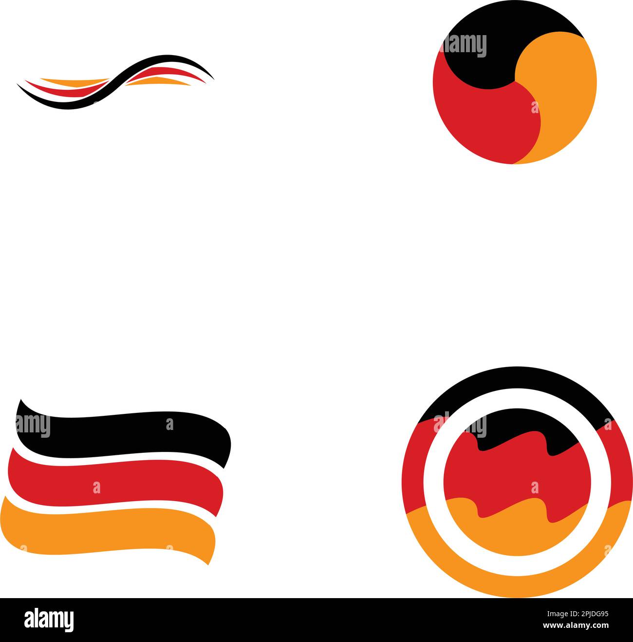 german flag logo illustration design Stock Vector Image & Art - Alamy