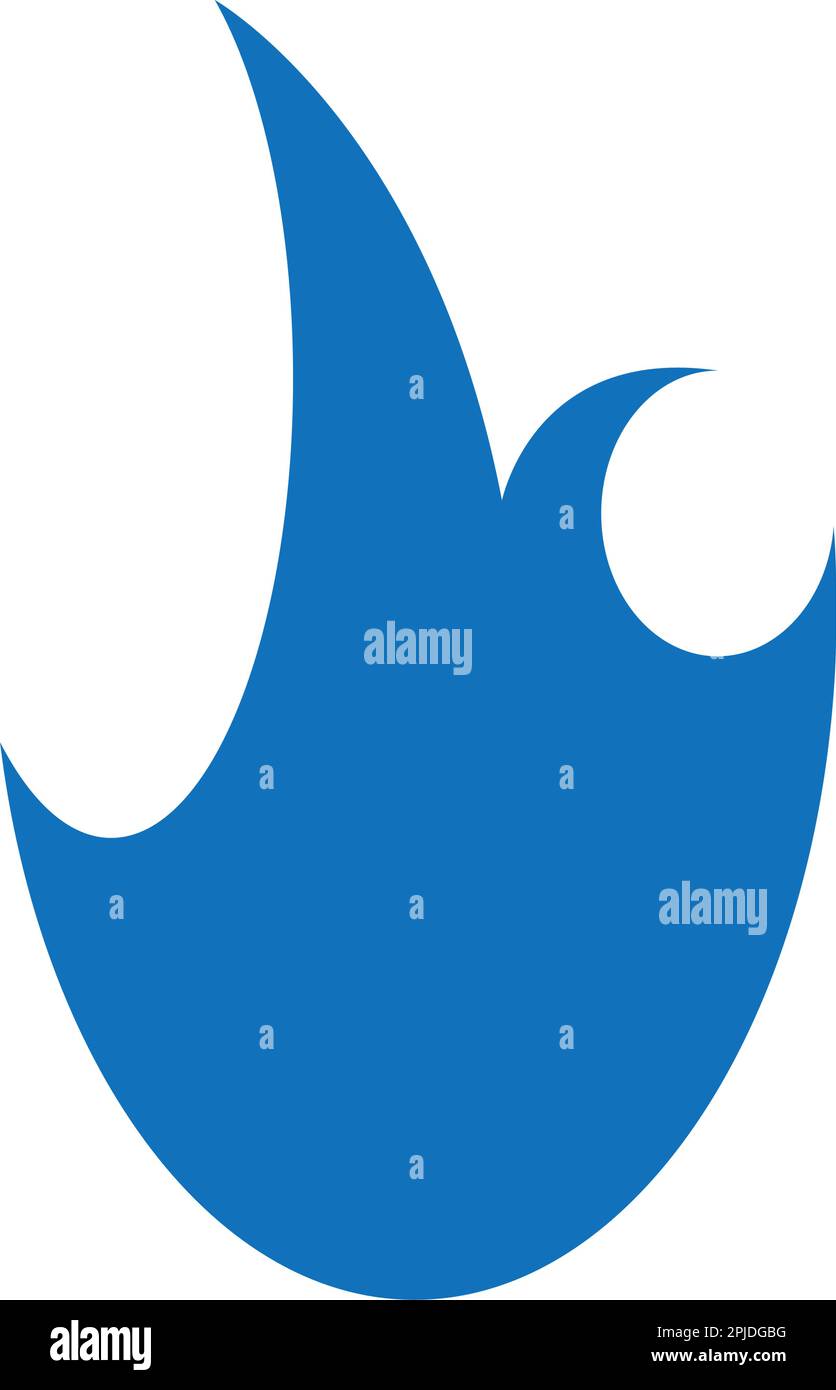 blue fire flame logo illustration design Stock Vector Image & Art - Alamy