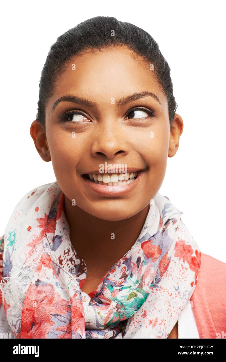 Woman look away back thought hi-res stock photography and images - Alamy