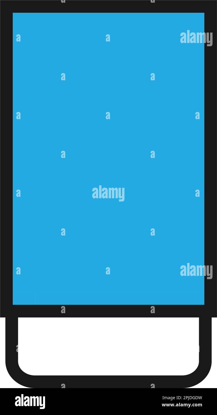 Isolated Eraser Icon Symbol On Clean Background. Vector Rubber Element ...