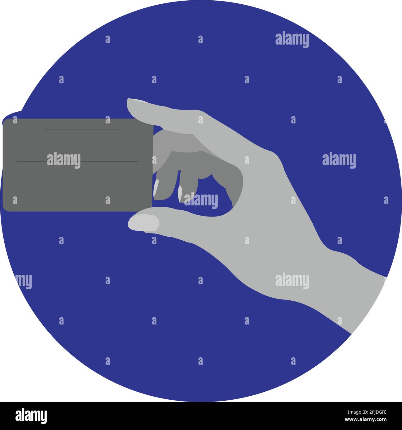 logo hand holding card illustration design Stock Vector Image & Art - Alamy