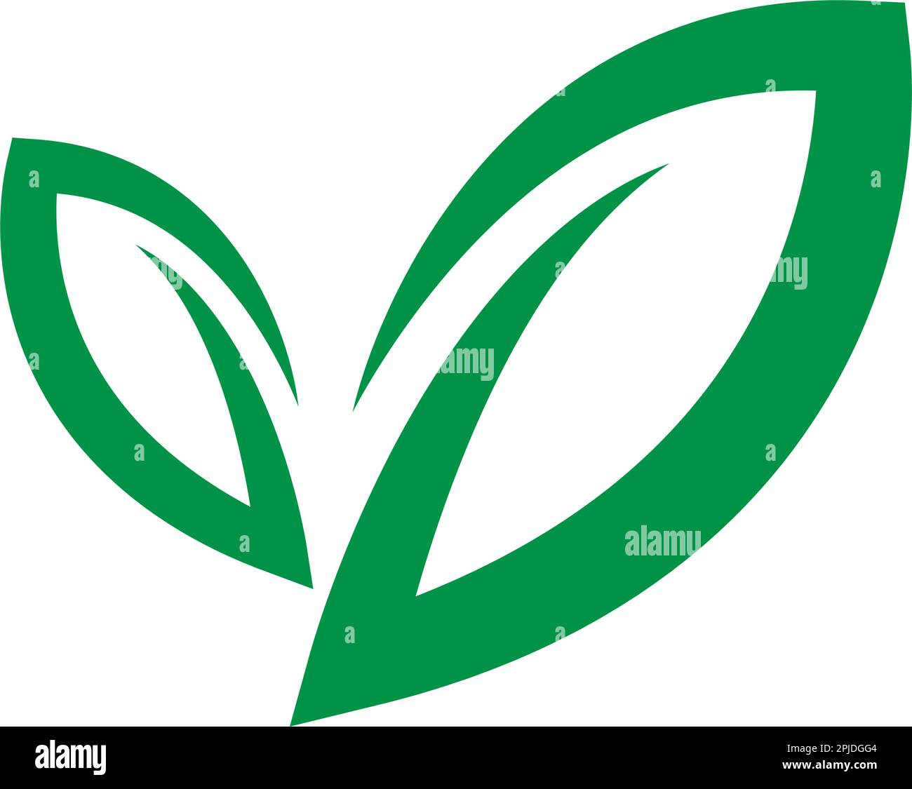 leaf logo icon vektor illustration design Stock Vector Image & Art - Alamy