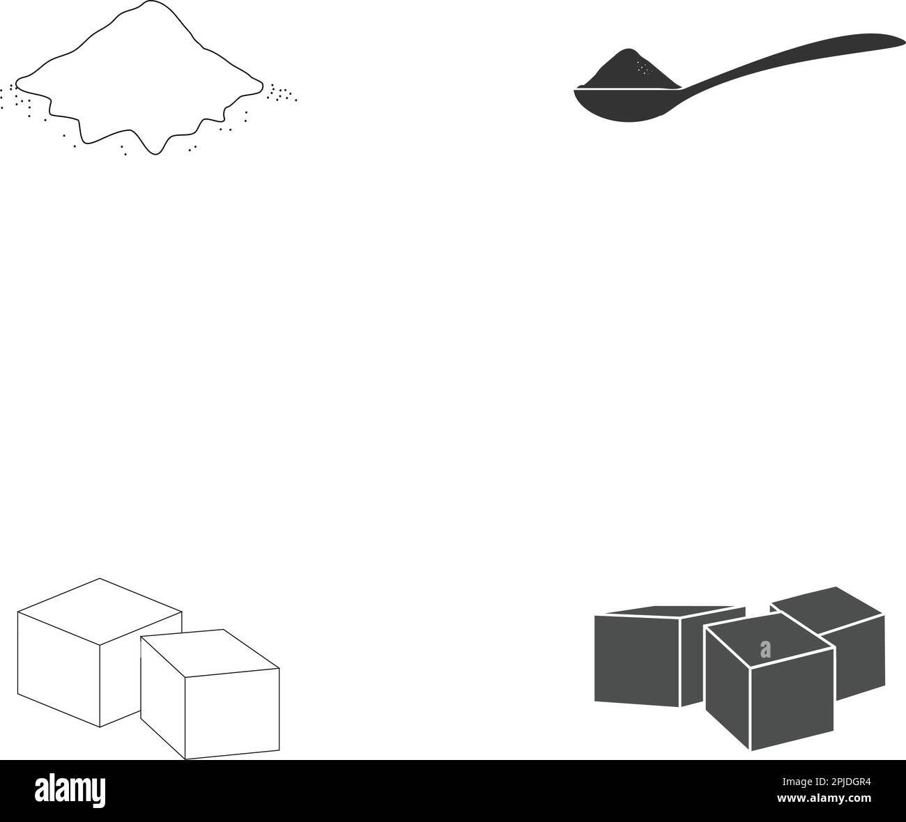 Mound of sugar Black and White Stock Photos & Images - Alamy