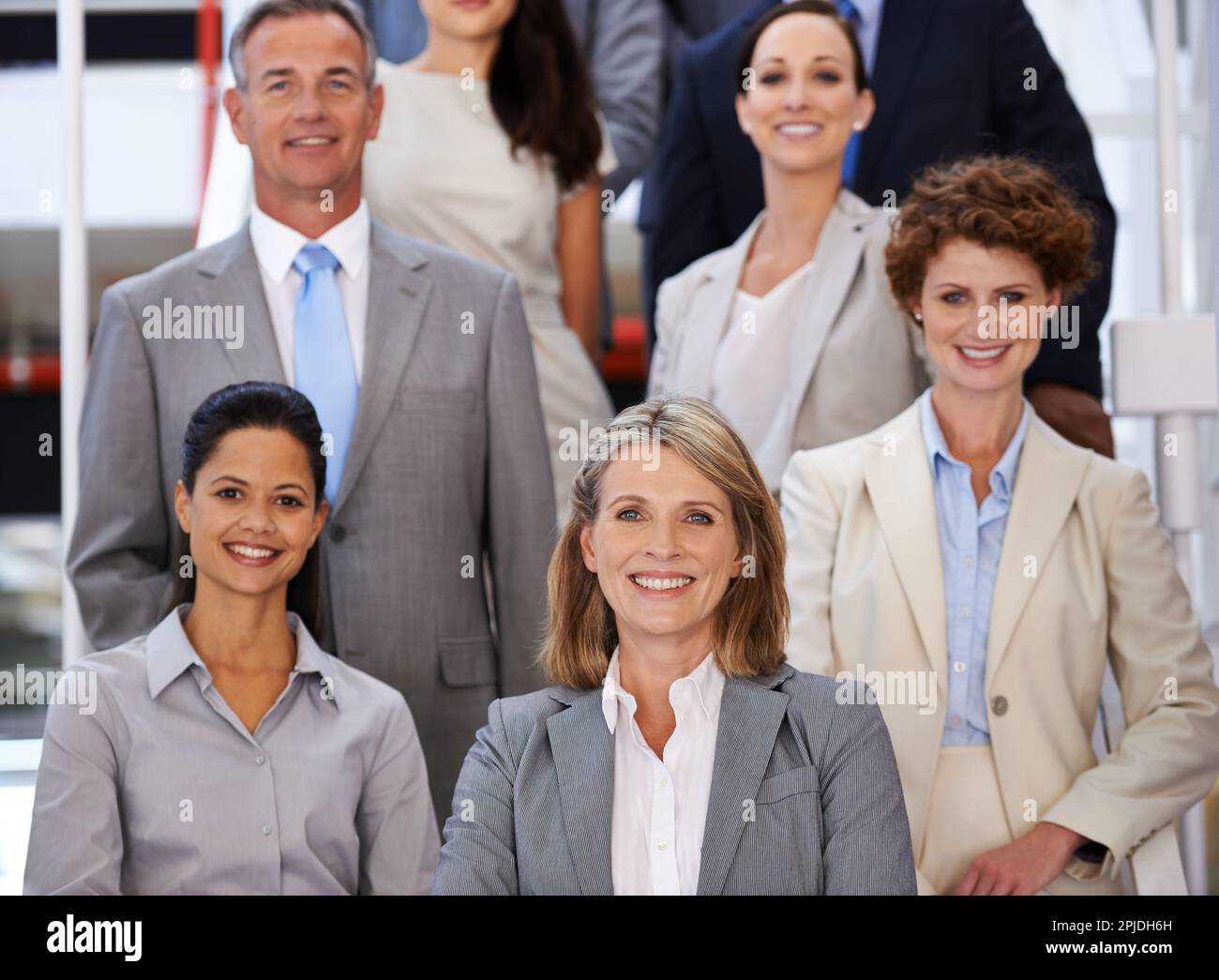 Teamwork divides the task and multiplies the success. Portrait of a ...