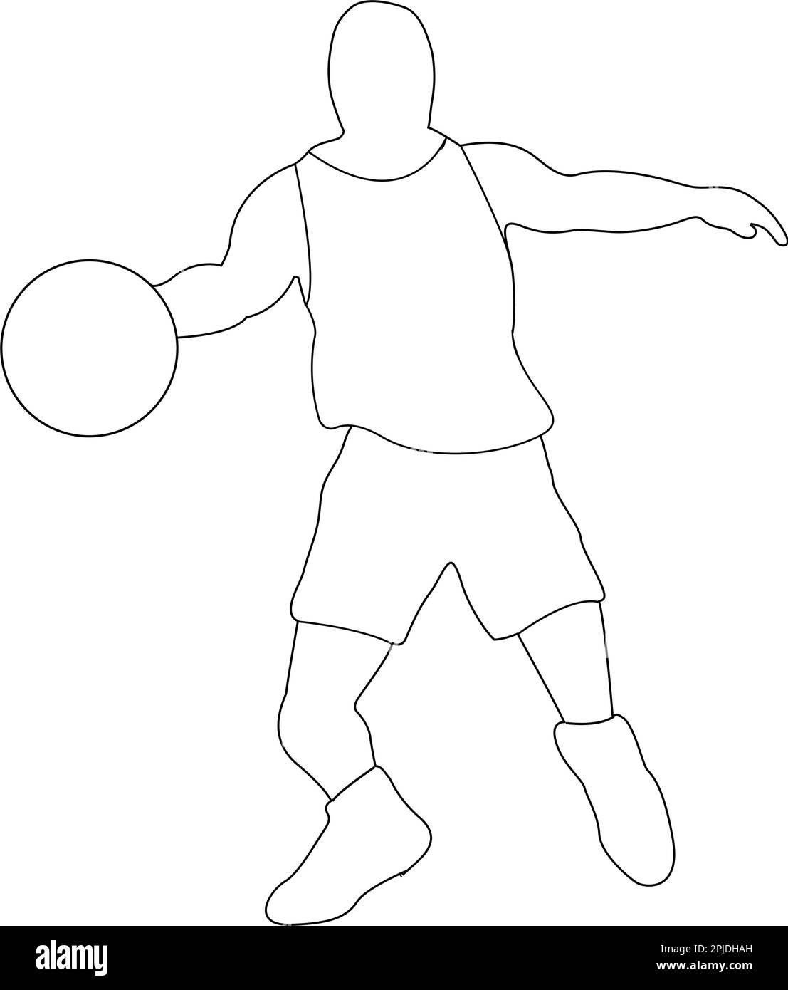 basketball dribbling logo vector illustration design Stock Vector Image ...