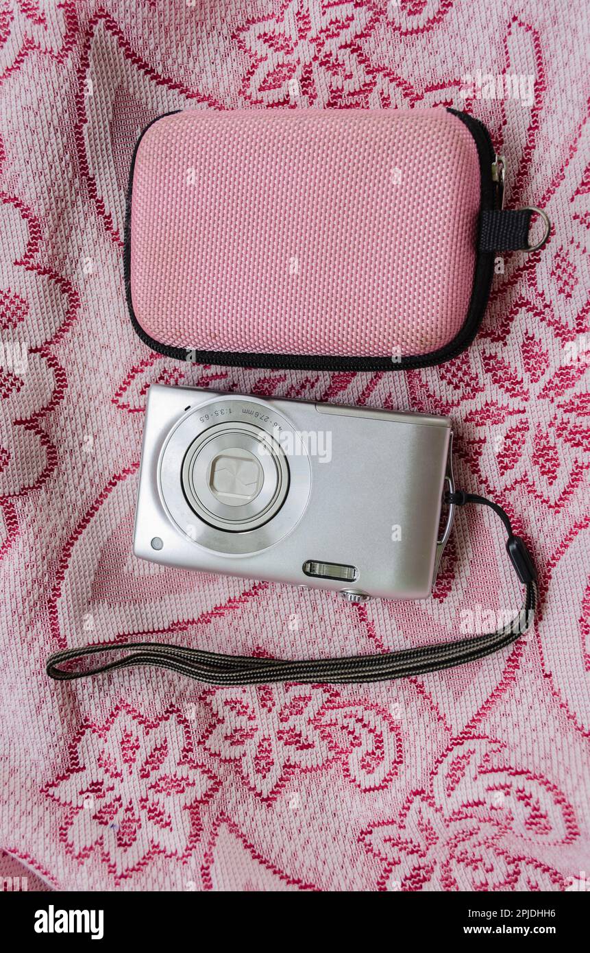 Compact Camera and Pouch Stock Photo - Alamy