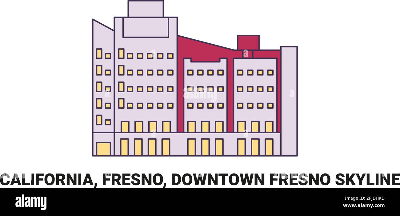 United States, California, Fresno, Downtown Fresno Skyline, travel ...