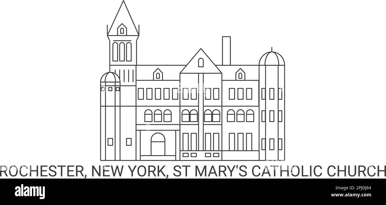 United States, Rochester, New York, St Mary's Catholic Church, travel ...