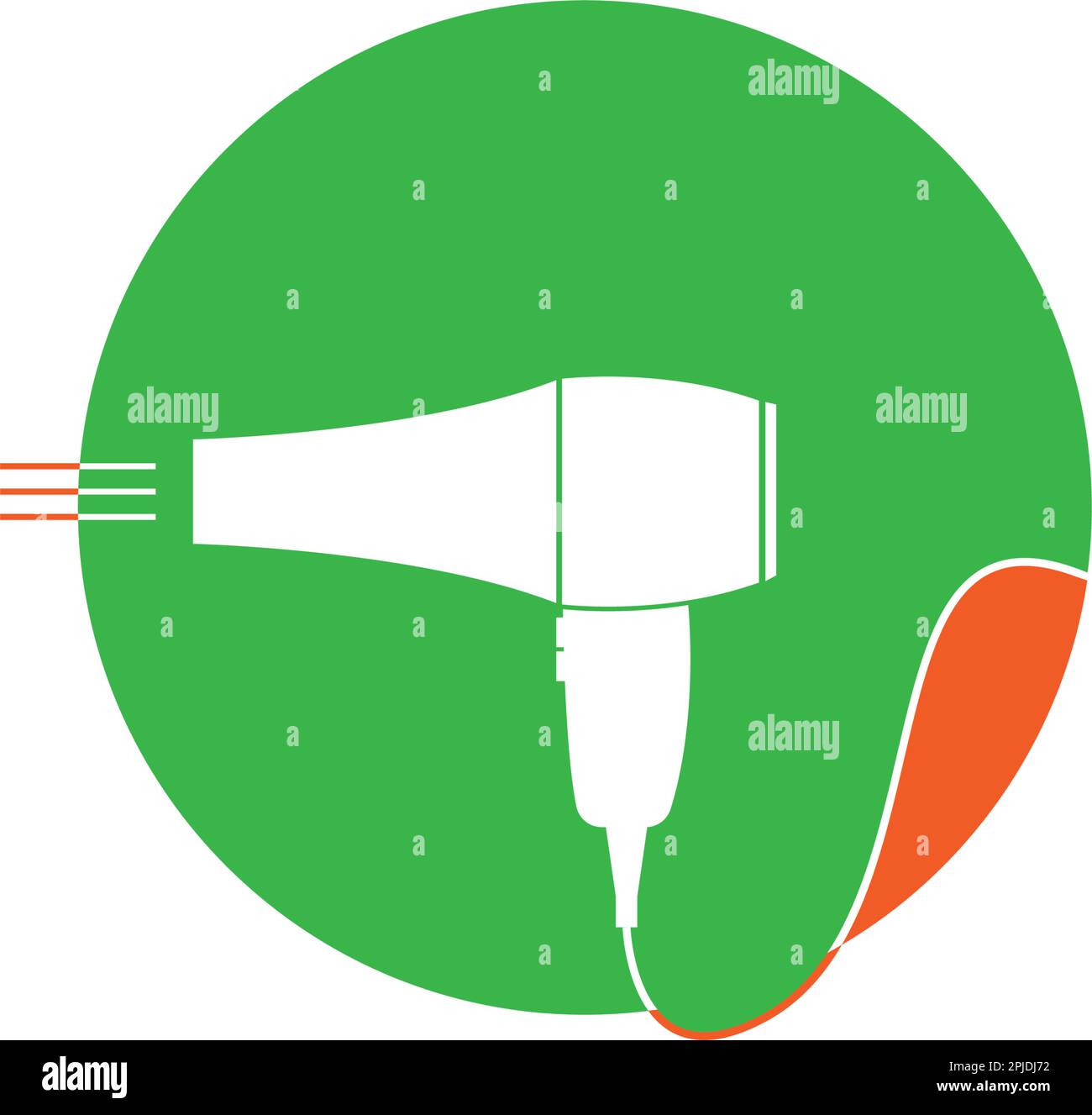 hair dryer icon isolated on a white background. Hairdryer sign. Hair ...