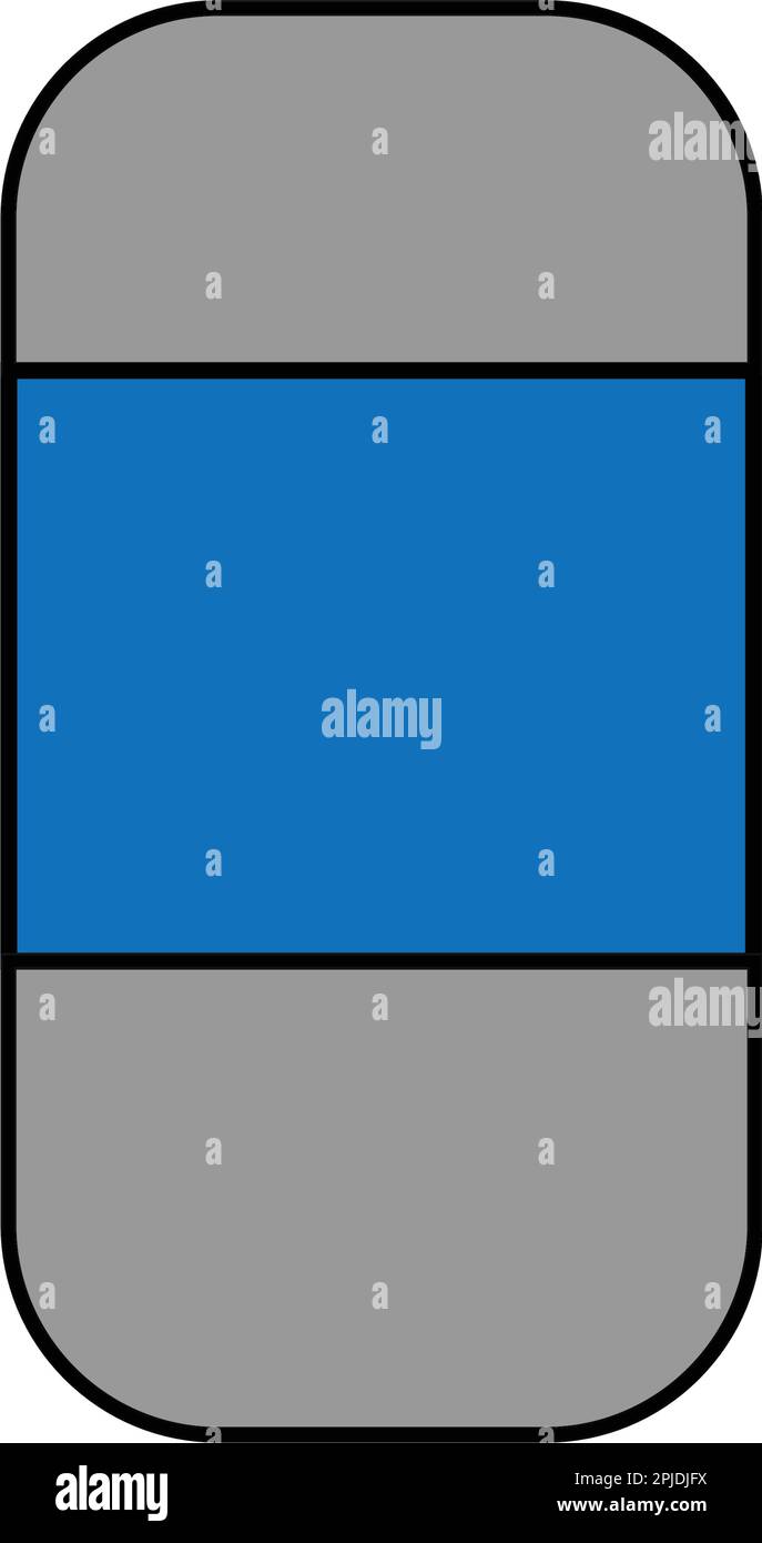 Isolated Eraser Icon Symbol On Clean Background. Vector Rubber Element ...