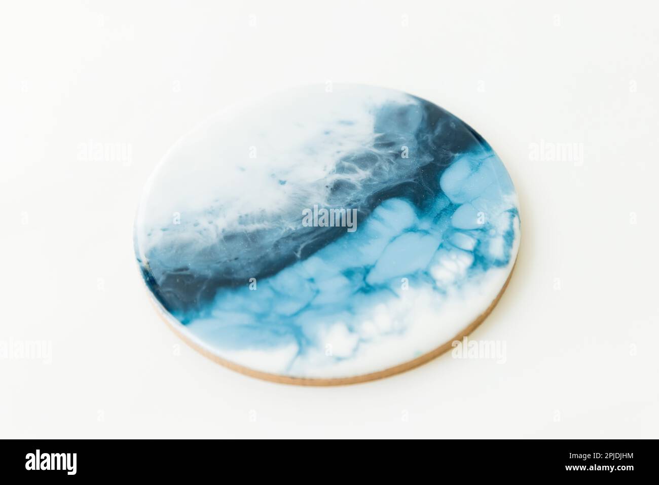 Resin art with soft blue and white colors. Epoxy effect background ...
