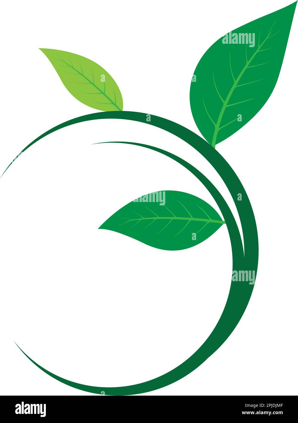 leaf logo icon vektor illustration design Stock Vector Image & Art - Alamy