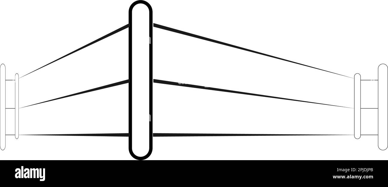 Boxing ring top view Stock Vector Images - Alamy