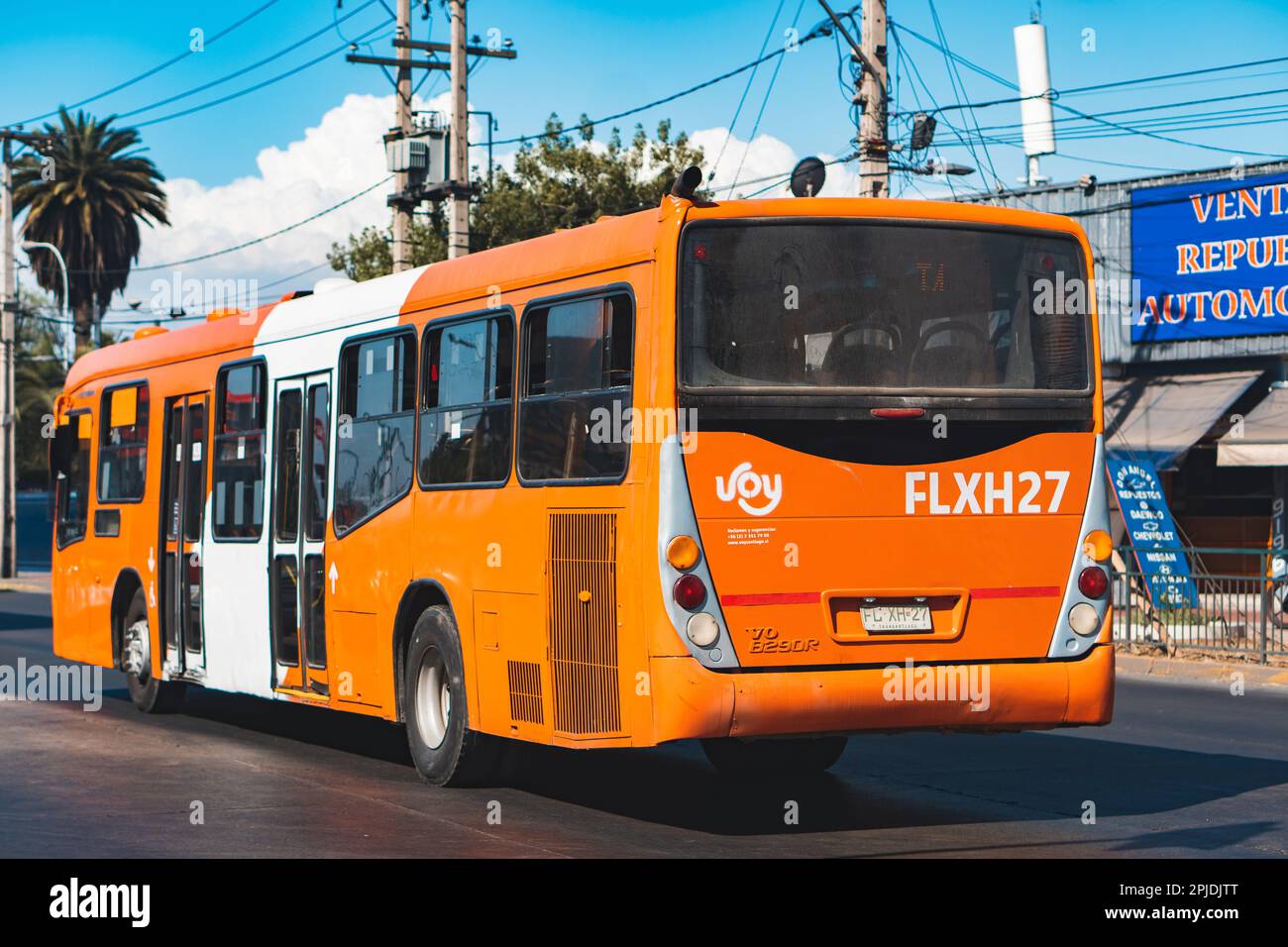 Santiago, Chile - December 2022: A Transantiago, or Red Metropolitana ...