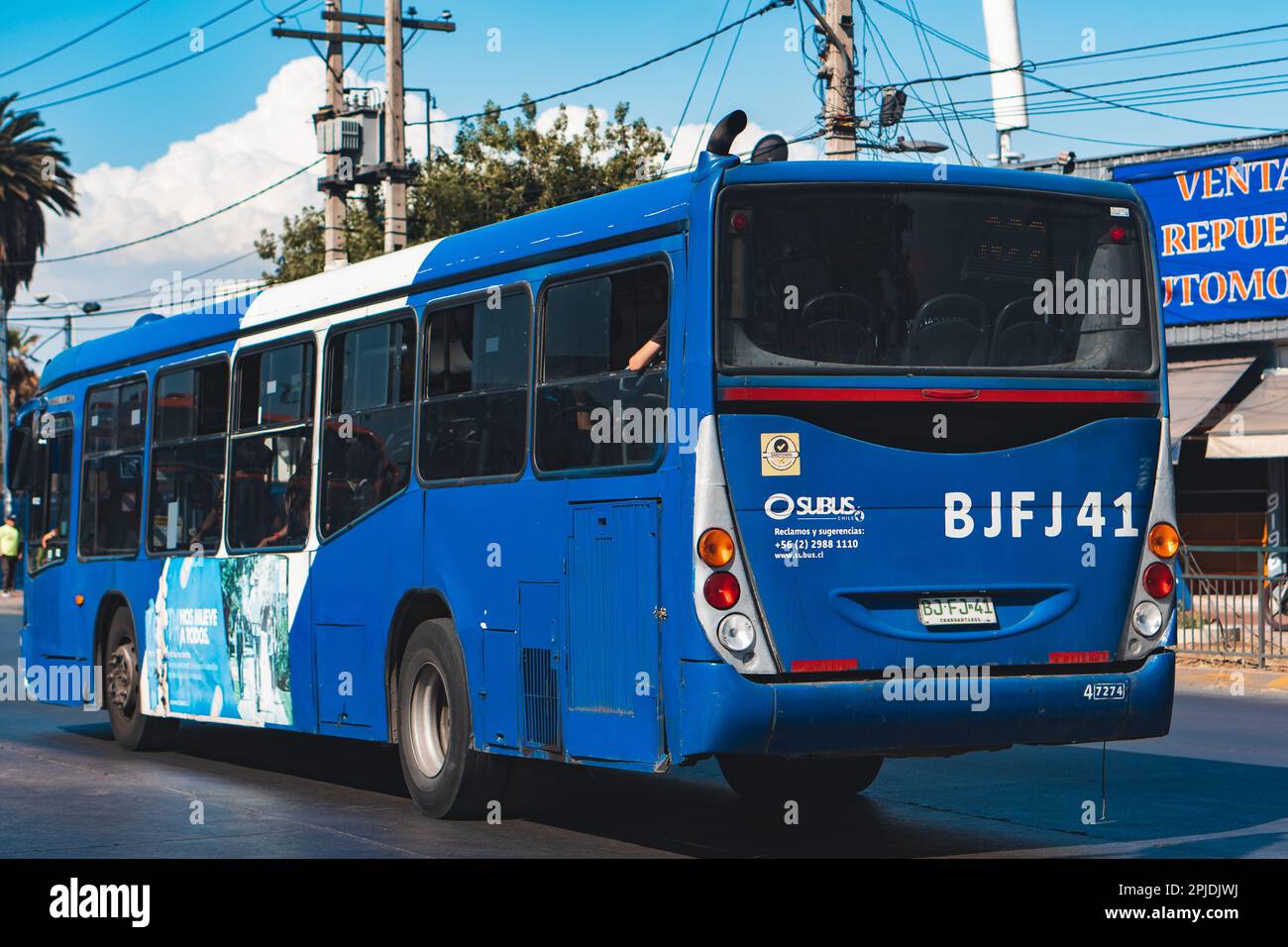 Santiago, Chile - December 2022: A Transantiago, or Red Metropolitana ...