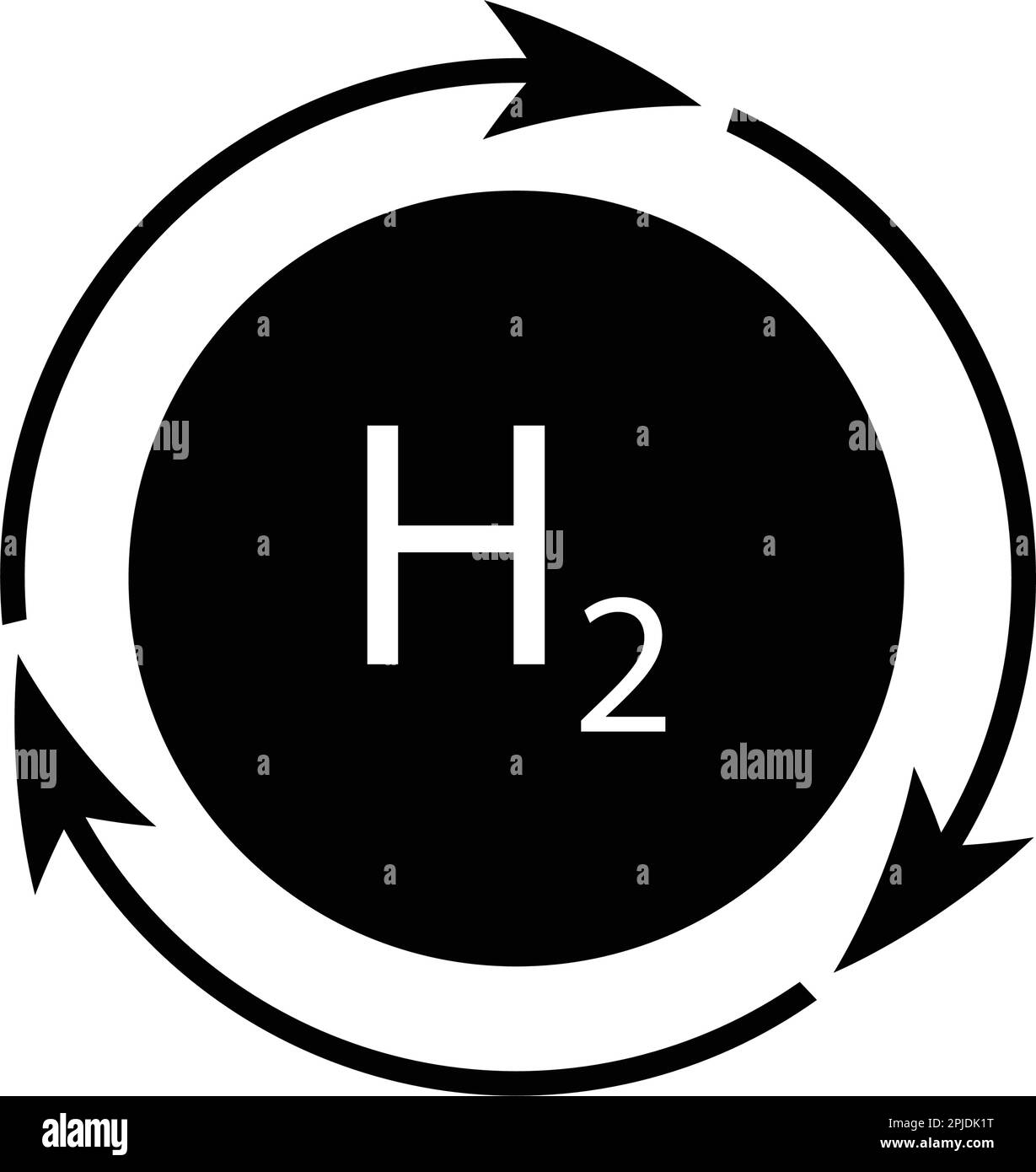 Hydrogen energy power logo Stock Vector Images - Alamy