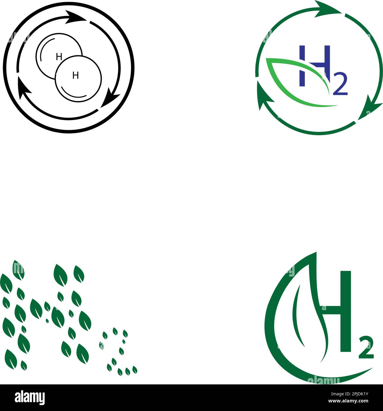 simple hydrogen logo illustration design Stock Vector Image & Art - Alamy