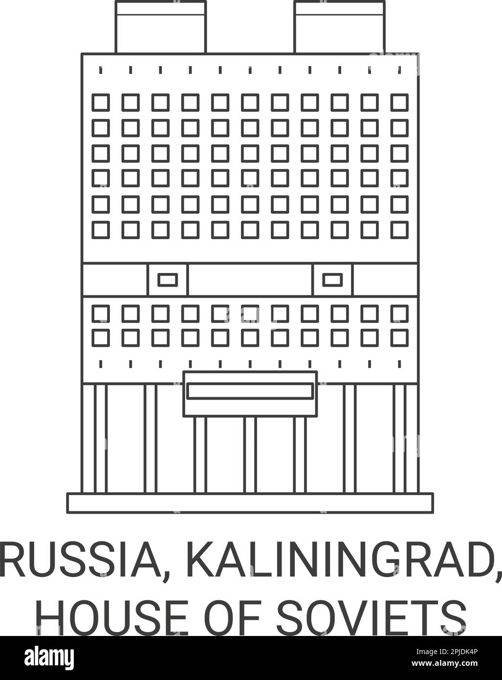 Kaliningrad konigsberg architecture house Stock Vector Images - Alamy