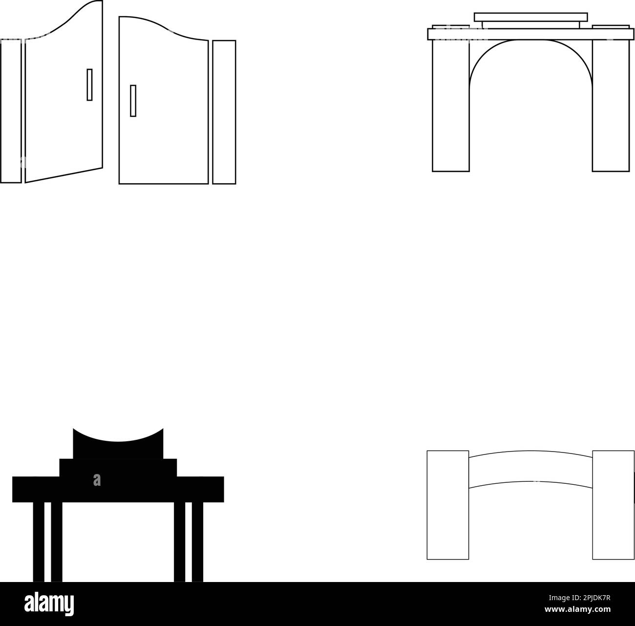 simple gate icon illustration design Stock Vector Image & Art - Alamy