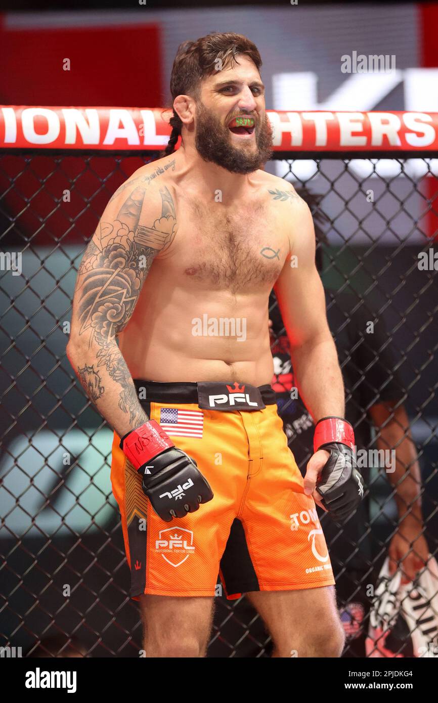 Las Vegas, NV, USA. 1st Apr, 2023. Light Heavyweight Josh Silveira in ...