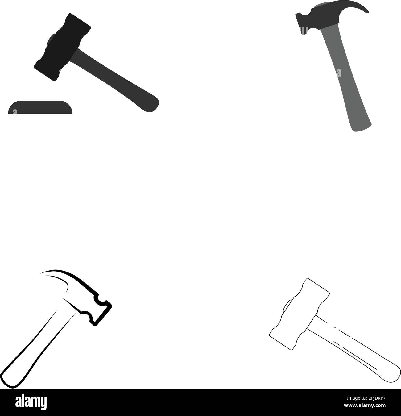 hammer logo vector icon template Stock Vector Image & Art - Alamy