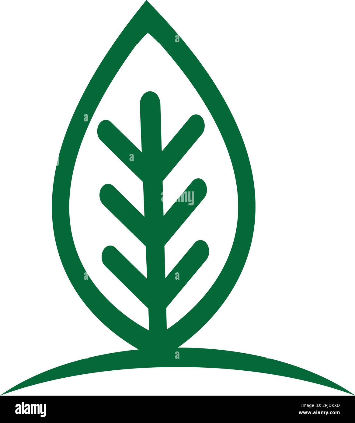 leaf logo icon vektor illustration design Stock Vector Image & Art - Alamy