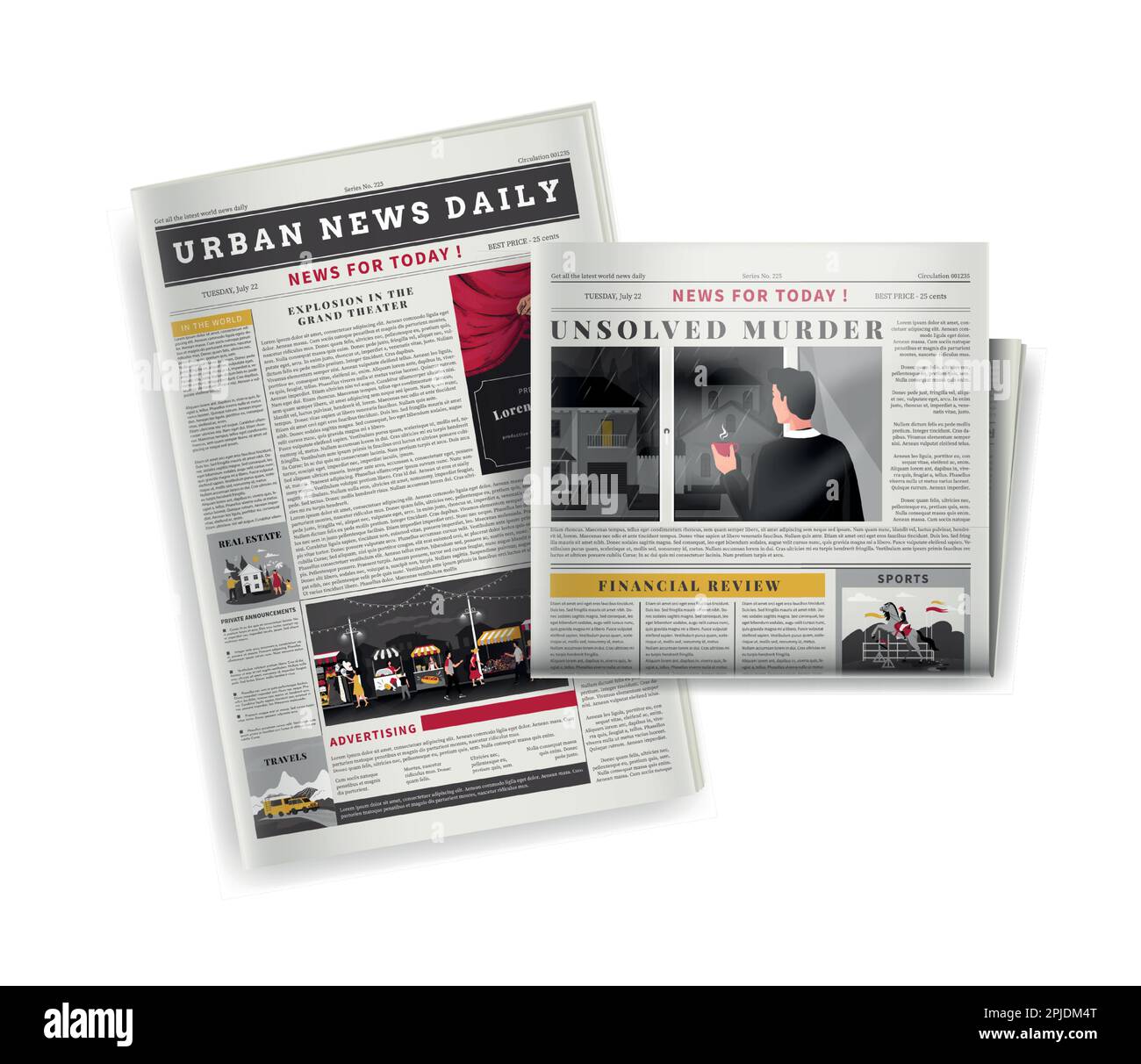 News Articles Stock Vector Images Alamy