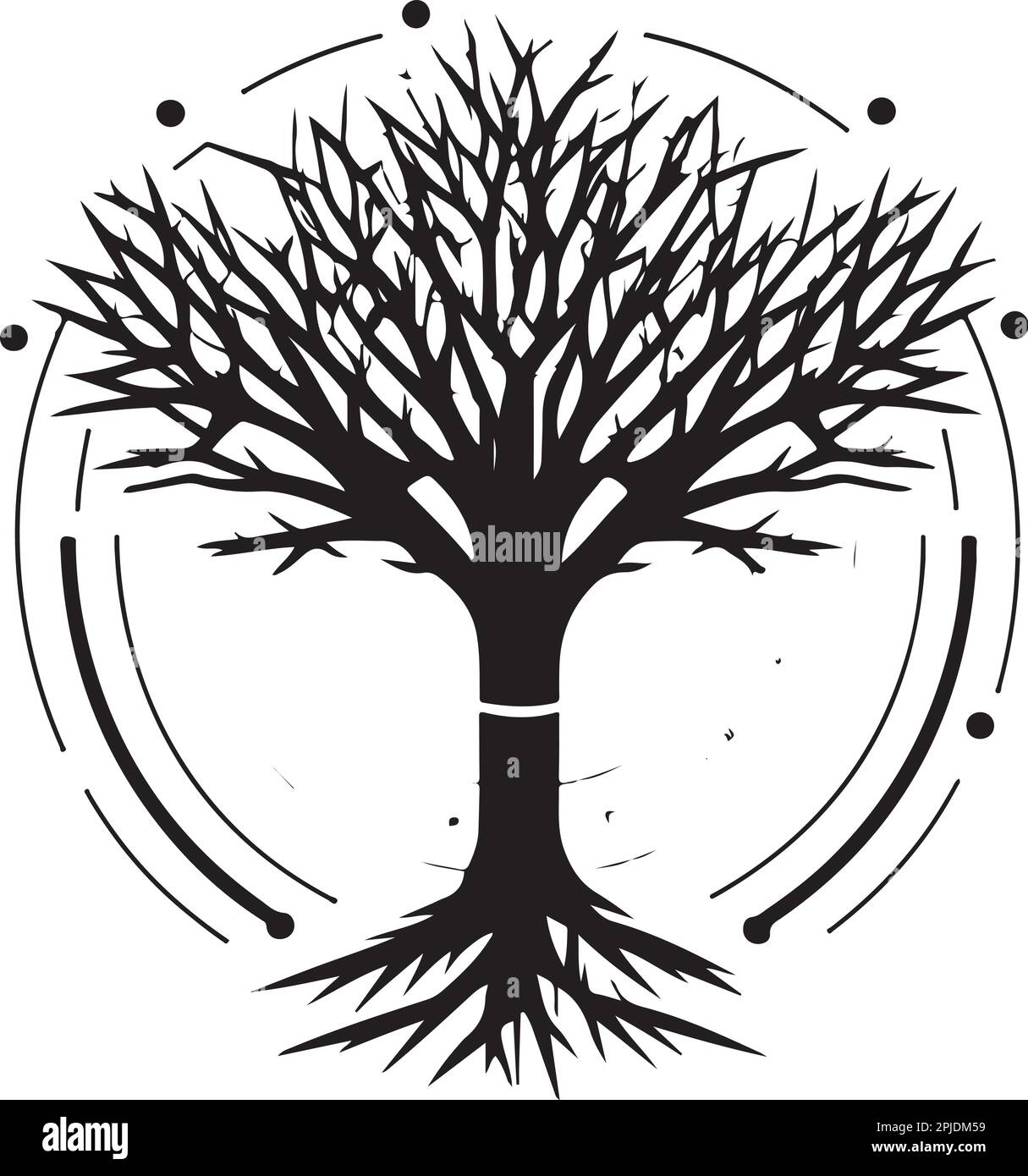 Cyber tree Stock Vector Images - Alamy