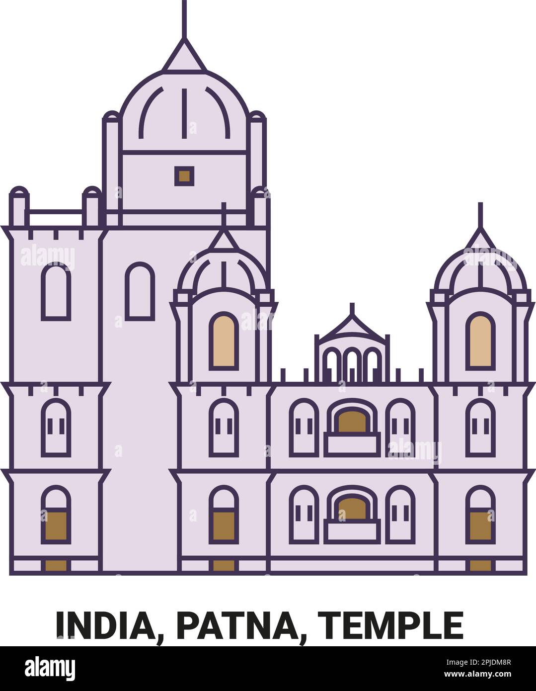 India, Patna, Travels Landsmark travel landmark vector illustration ...