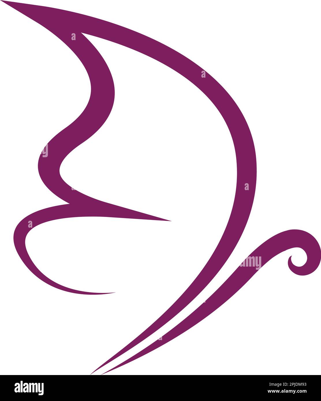 Trendy butterfly logo design Stock Vector Images - Alamy