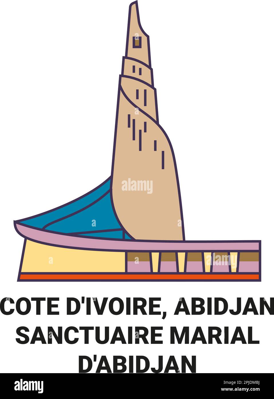 Cote D'ivoire, Abidjansanctuaire Marial D'abidjan travel landmark ...