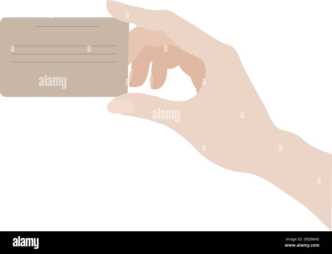 logo hand holding card illustration design Stock Vector Image & Art - Alamy