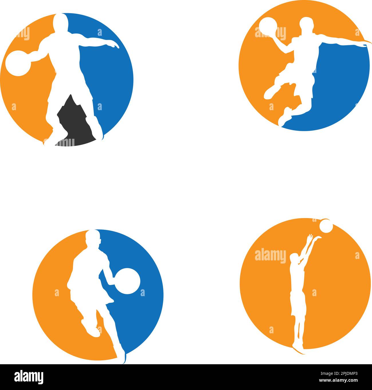basketball dribbling logo vector illustration design Stock Vector Image ...