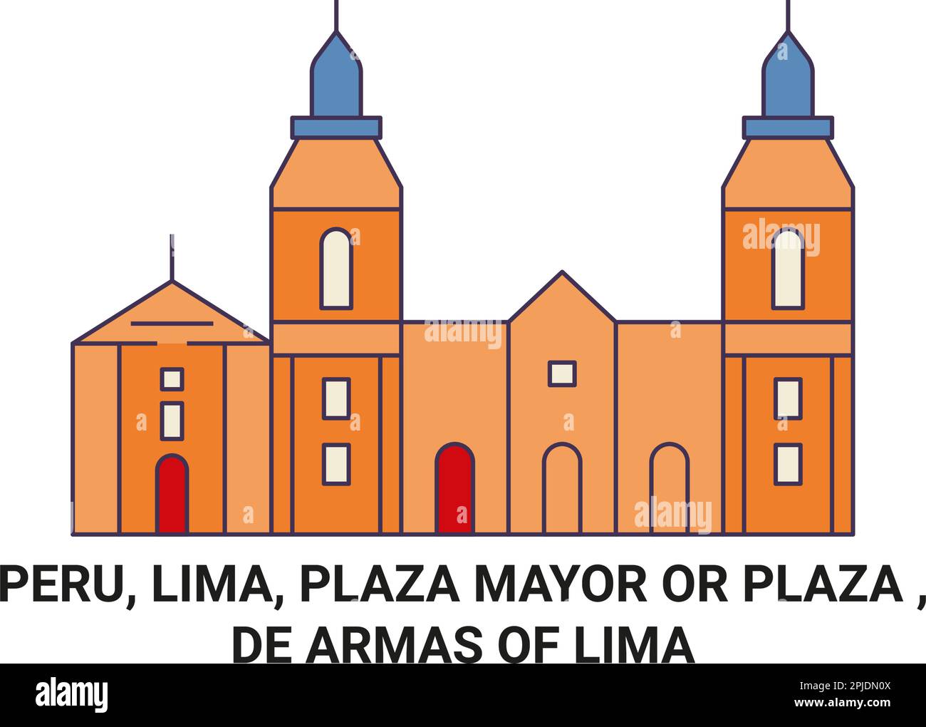 Catedral of lima Stock Vector Images - Alamy
