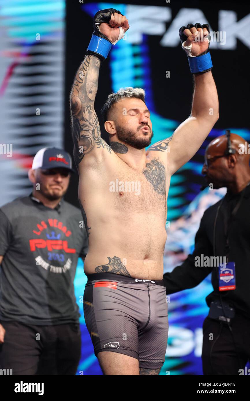 Las Vegas, NV, USA. 1st Apr, 2023. Light Heavyweight Mohammad ...