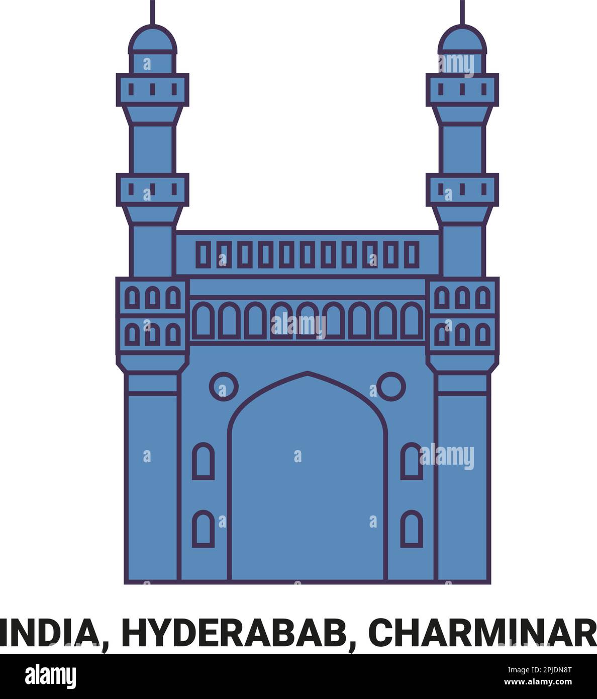 Charminar shopping Stock Vector Images - Alamy