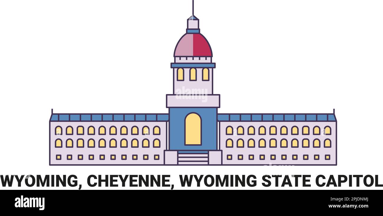 United States, Wyoming, Cheyenne, Wyoming State Capitol, travel ...