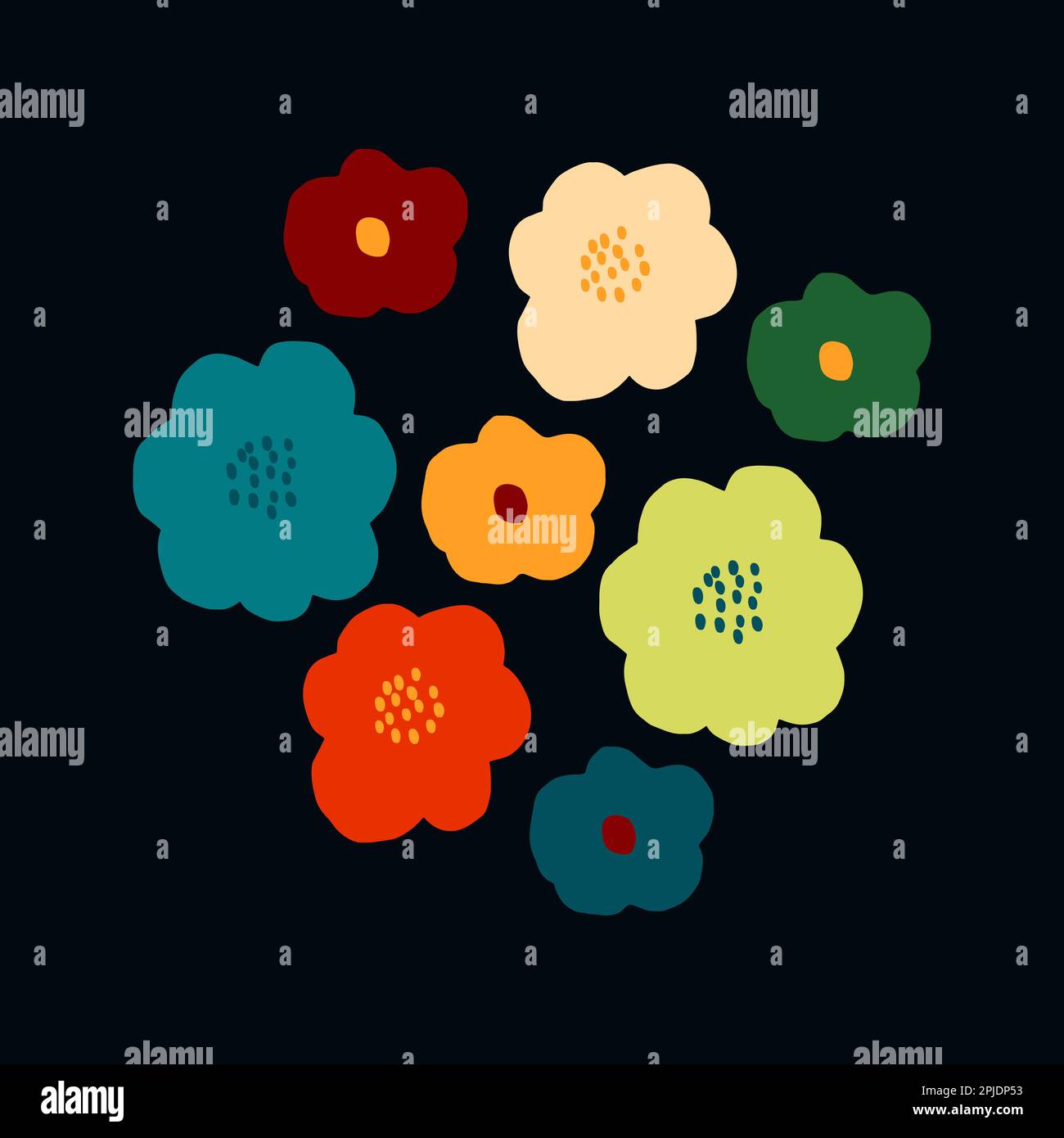 Floret vector vectors hi-res stock photography and images - Alamy
